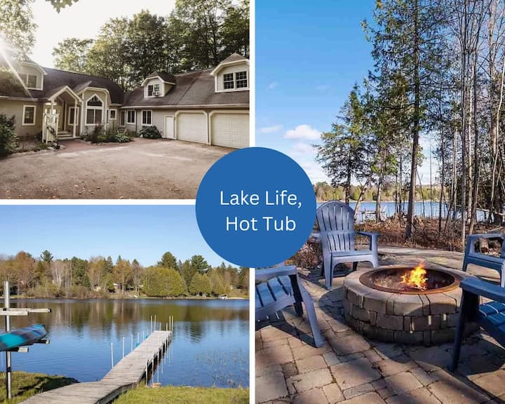 Lake Home Hot Tub – Ideal For Families And Groups - Torch Lake, MI