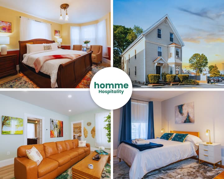 *New 5br Hocus Pocus House|sleeps 10|beverly+salem - Marblehead, MA