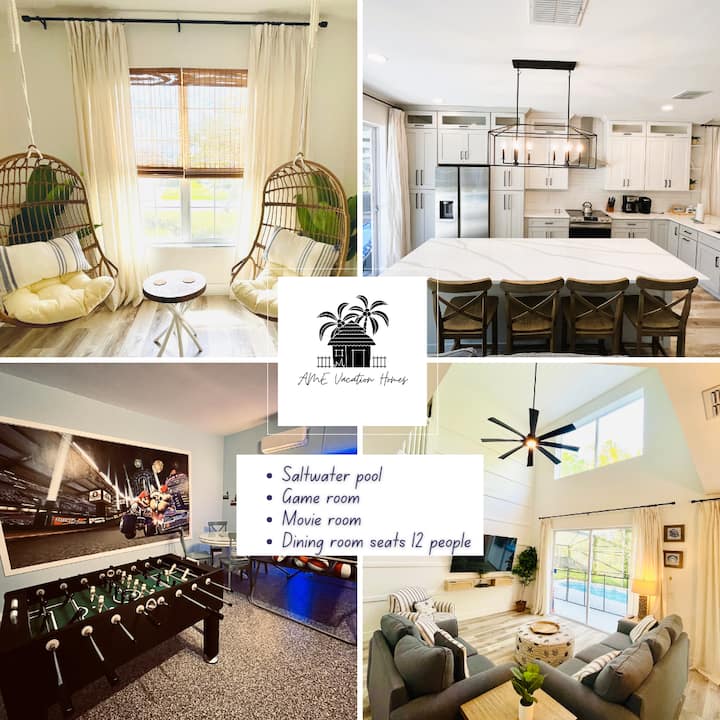 Movie & Game Rooms/car Charger/pool - Kissimmee