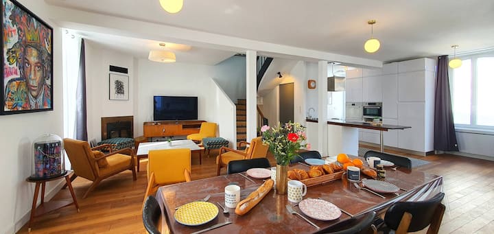 Maison 6 Pers. Centre Ville 3 Chambres Wifi - Quiberon