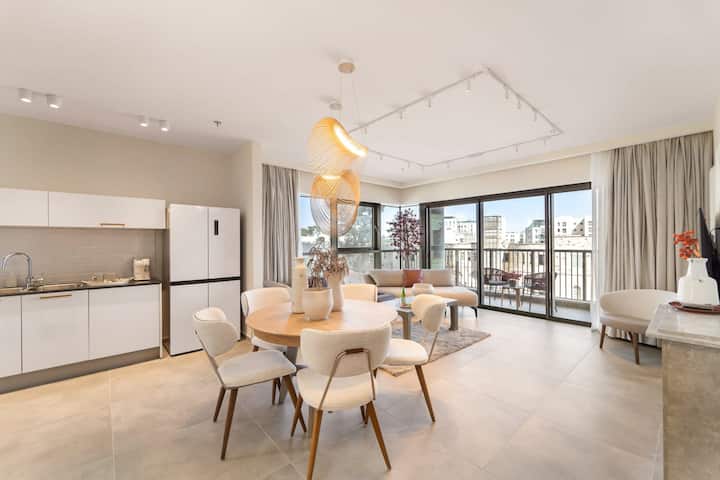 Chic 2bdr Parking/terrace In City Center - Jerusalem