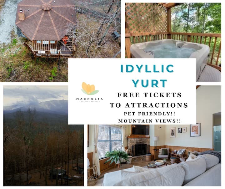 Stay In A Yurt! Cozy Comfort & Nature Bliss - Gatlinburg, TN