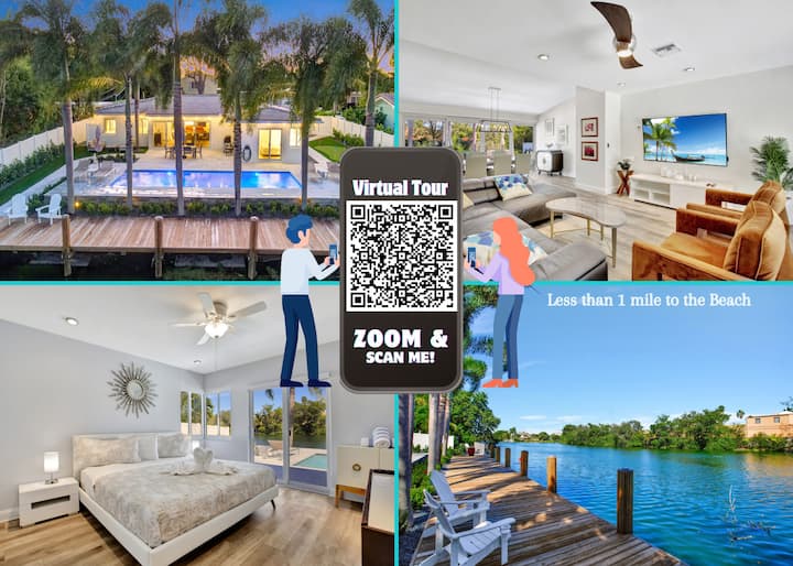 Lakefront Family Fun Home With Private Dock 3br 2b - Fort Lauderdale, FL