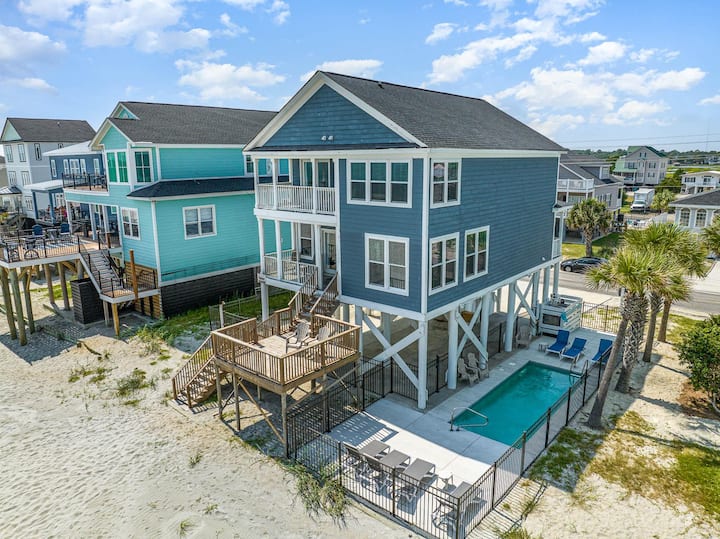 Dancing Waves: Oceanfront + Pool - Murrells Inlet, SC