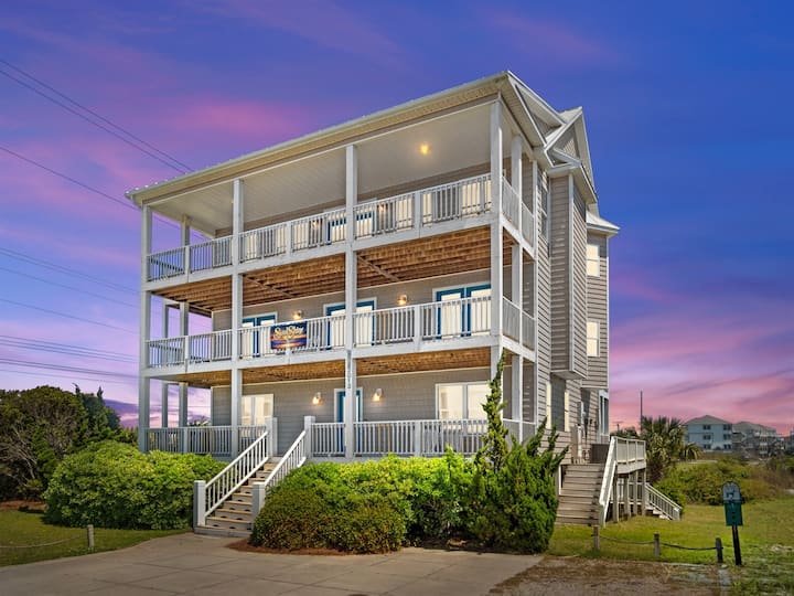 Soul Shine, Ocean & Sound Retreat - Pool & Hot Tub - Emerald Isle, NC