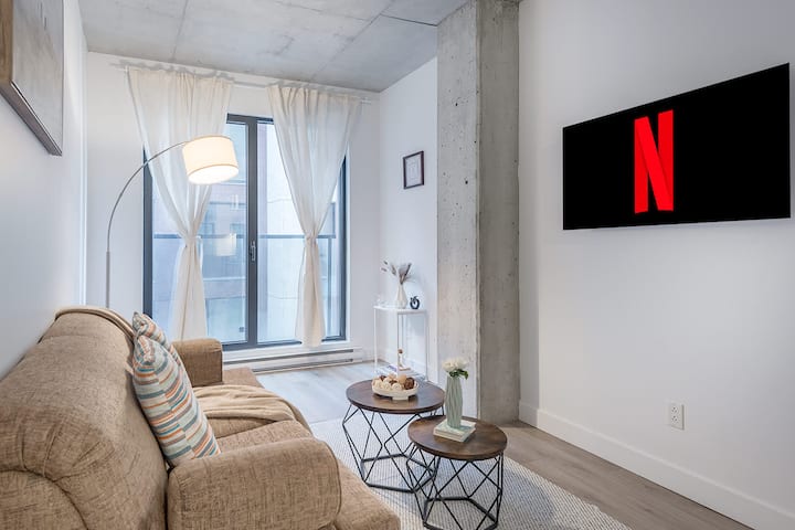 Stylish 1br Industrial Loft Steps - Old Montreal - 몬트리올