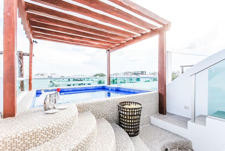 Ph +Privatepool-3 Recamaras+mamitas +8pax - Playa del Carmen
