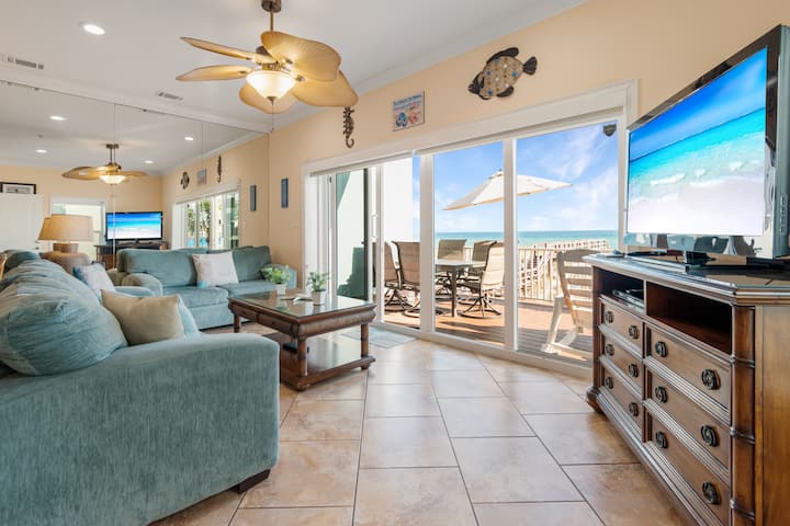 Bright Sands-gulf Front Home With Private - Navarre, FL