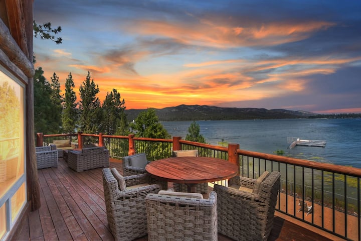 Lakeview Lodge: Lakefront Luxury! Dock & Views! - Big Bear Lake, CA