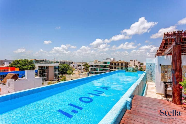 Rooftop Pool | Bbq | Oceanview | Steps To 5th Ave - Playa del Carmen