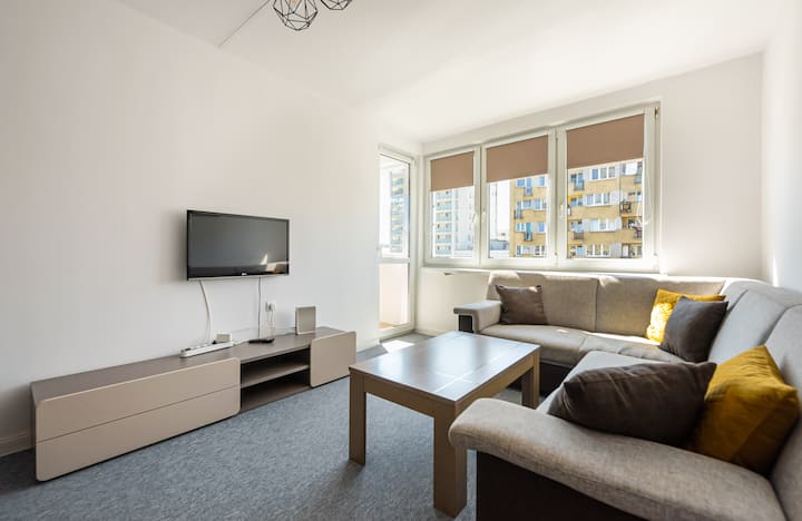 Rondo Onz City View Apartment - Aéroport de Varsovie-Chopin (WAW)