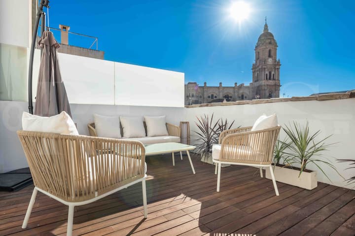 Penthouse & Terrasse Et Vue Sur Cathédrale By Rems - Málaga