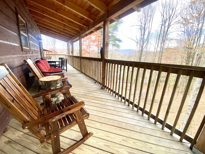 Cabin:firepit/pool Table/mountain Season View Deck - Boone, NC