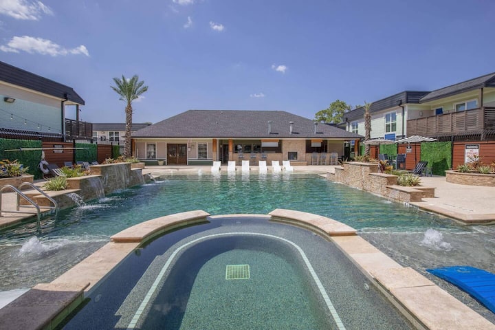 King Bed/gym/pool/bbq@theheights, Longstaydiscount - Houston, TX