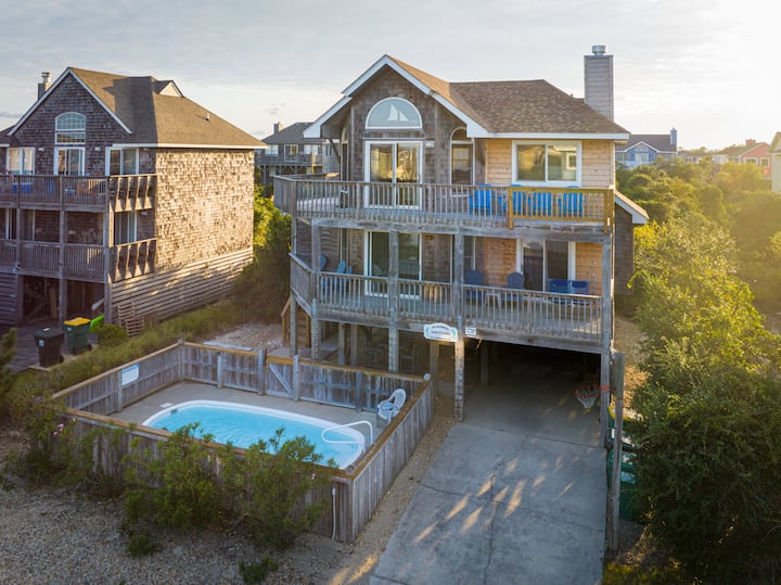 1 Min Walk To Beach, Private Pool, Family Friendly - Corolla, NC