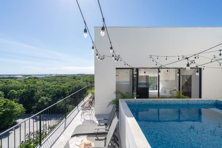 3br Penthouse | Private Pool & Stunning Sea Views - Riviera Maya