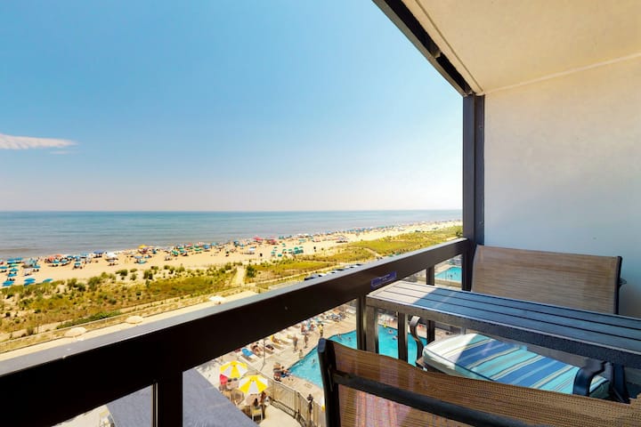 1br Oceanfront 5th-floor | Balcony | Pool - Maryland Beach, MD