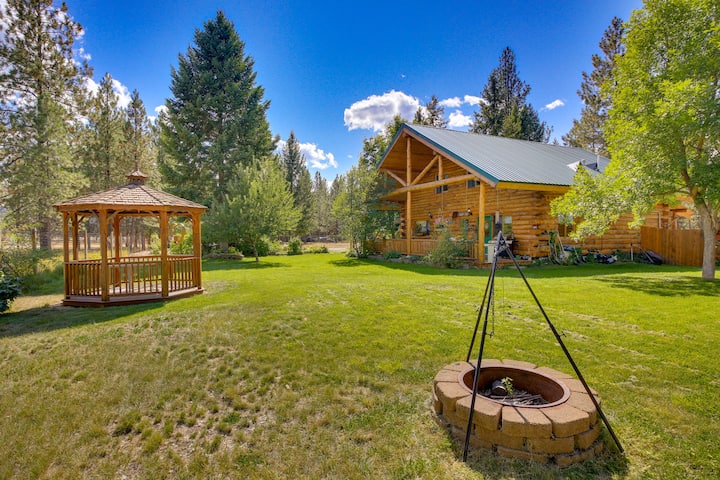 Libby Home W/ Mountain Views: Gazebo & Fire Pit! - Libby, MT