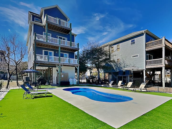 Across The Pond | Private Pool + Near Beach - Surf City, NC
