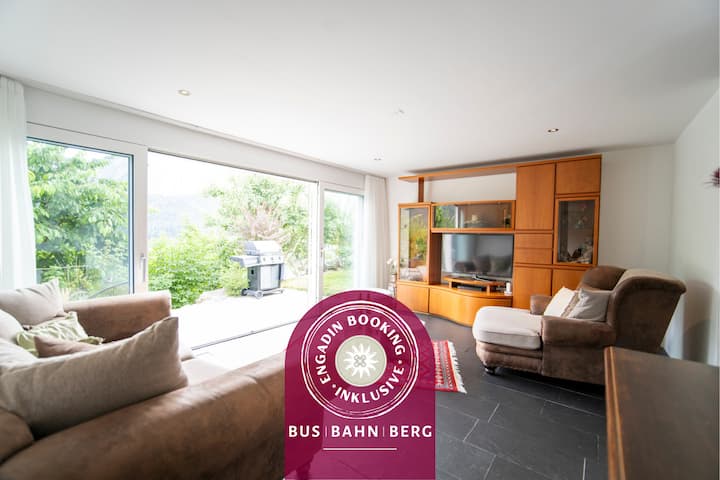Chasa Emerita: Modern 3 1/2-room Terrace Flat With - Tarasp