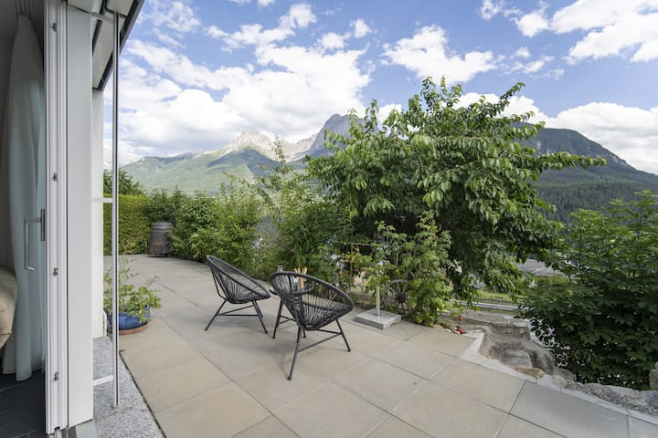Chasa Emerita: Modern 3 1/2-room Terrace Flat With - Vulpera