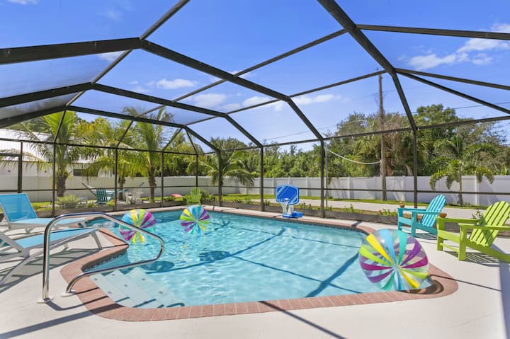 Heated Pool, 12 Min To Ami Beach, Game Room, 18ppl - Bradenton Beach, FL