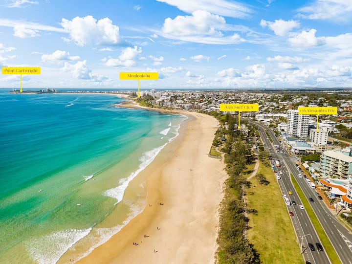 Avalon On Alex Beach 2 Bedroom Apartment - Mooloolaba