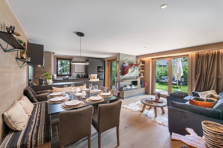 Superbe Appartement Avec Jardin Privatif. - Megève