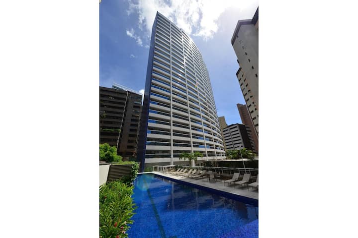 Flat Edifício Conceito Com Linda Vista Mar - Fortaleza