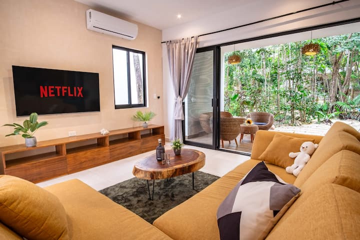 Aqua Viva Garden View, Pool, Ac, Beach Club - Bacalar