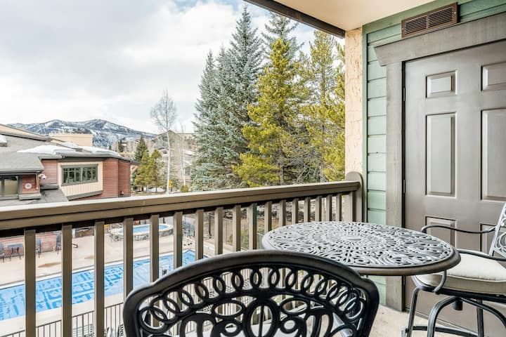 Walk To Gondola 2br The Phoenix | Balcony - Steamboat Springs