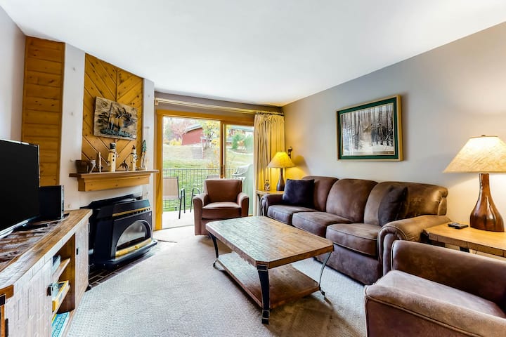 Delightful 2br Ski Inn Condos 1st-floor | Patio - Steamboat Springs, CO