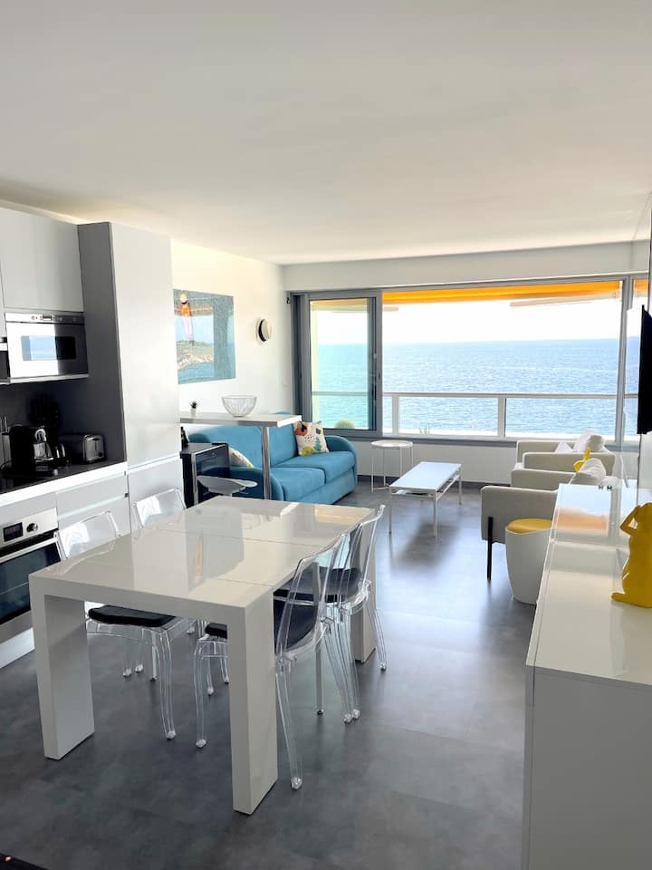 Cocon Lumineux Vue Mer Avec Piscine Athena Port - Bandol