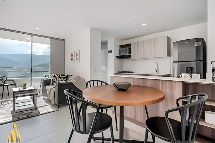 Metropolitan 1217 - Apto Sereno/cómodo Balcón Y Ac - Medellín