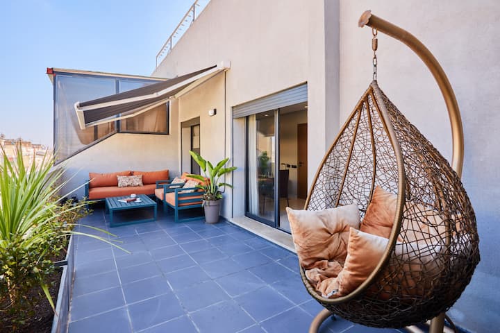 Stunning Terrace| Maarif | Cozy & Peaceful - Casablanca