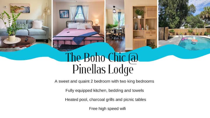 St. Pete Boho: Central 2-br, Heated Pool, Pets Ok! - Pinellas Park, FL