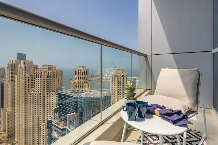 Stylish 2br W/ Dubai Eye Views In Dubai Marina! - Dubaï Marina