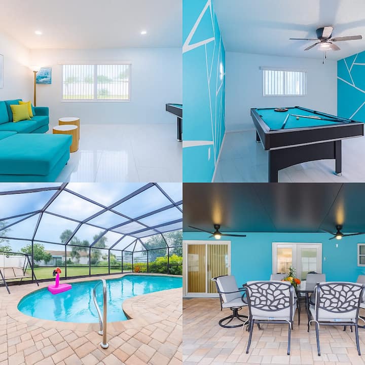 Blue Oasis | Pool | 4bd/3ba | Game Room & Minigolf - Bradenton, FL