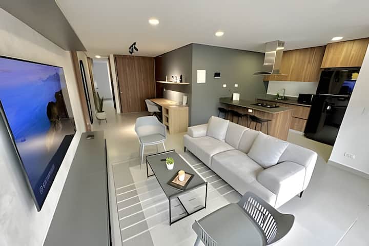 L301_newly 3br Apto In Laureles - Ac/work Station - Medellín