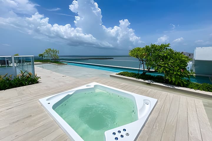2 Bedroom Apartment. Jacuzzi And Sea View - Cartagena, Colombia