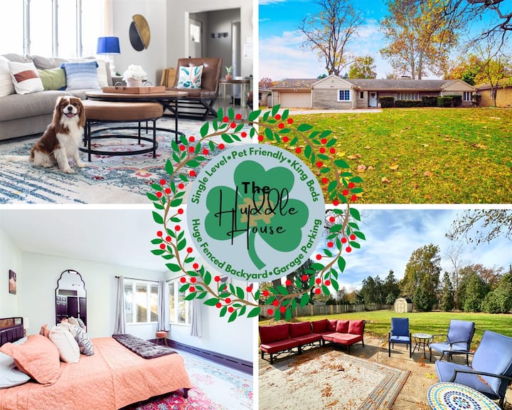 1level,garage Parking,1mi To Nd,king Beds,firepit - South Bend, IN