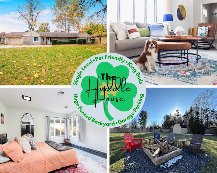 1lvl W/king Beds & Garage, Fenced Yard,1 Mi Nd - South Bend, IN