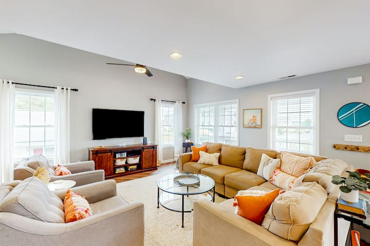 4br Water-view Cottage With Alfresco Porch & Ac - Bethany Beach, DE