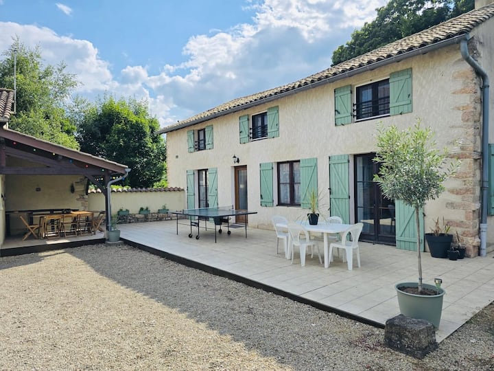 Maison De Famille Avec Grand Jardin Pour 8 Prety - Saône-et-Loire