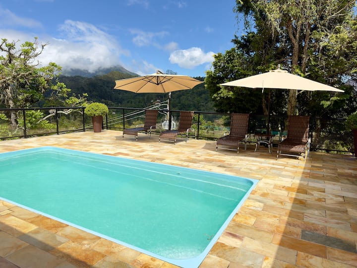 Casa Maravilhosa Com Piscina Aquecida E Sauna - Nova Friburgo