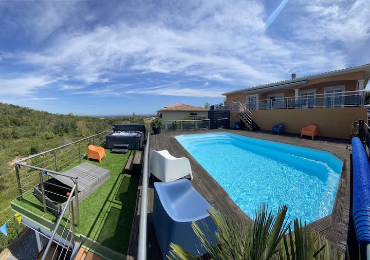 Maison De Prestige 10 Couchages Vue Mer Et Montagn - Solenzara