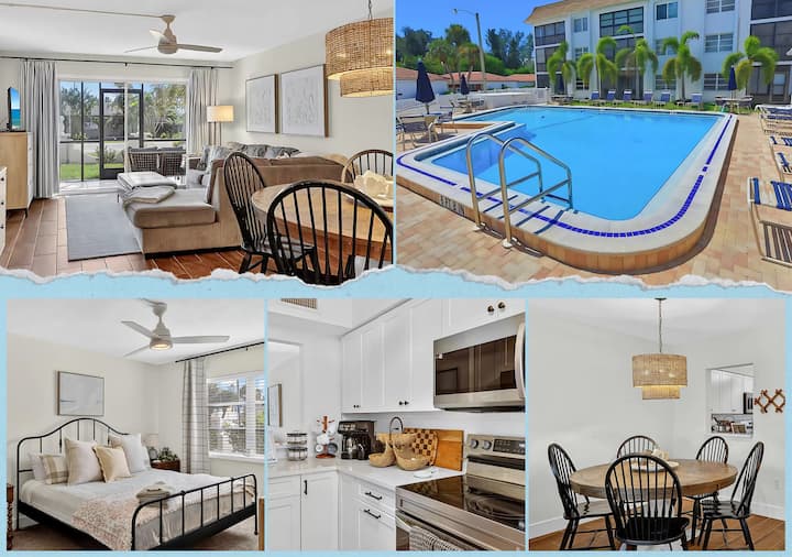 Coastal Retreat Steps From Crescent Beach - Siesta Key, FL