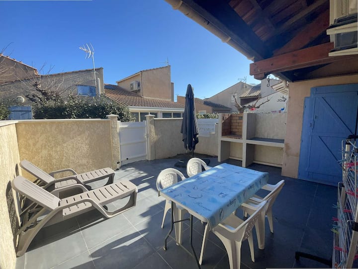 Jolie Maison De Vacances Semi Climatisée 5 Couchag - Portiragnes