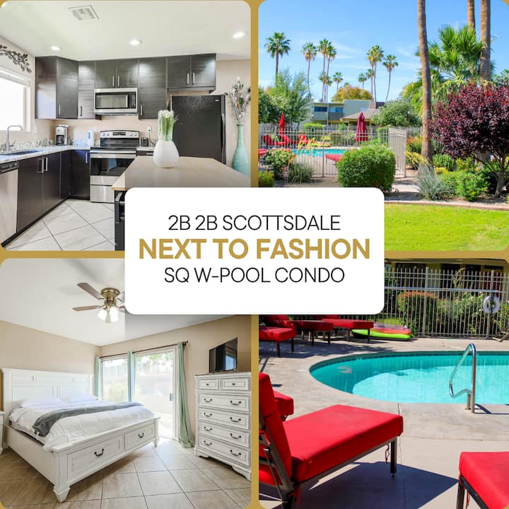 Great 2br Full Condo W/pool By Fs Mall & Bars - Scottsdale