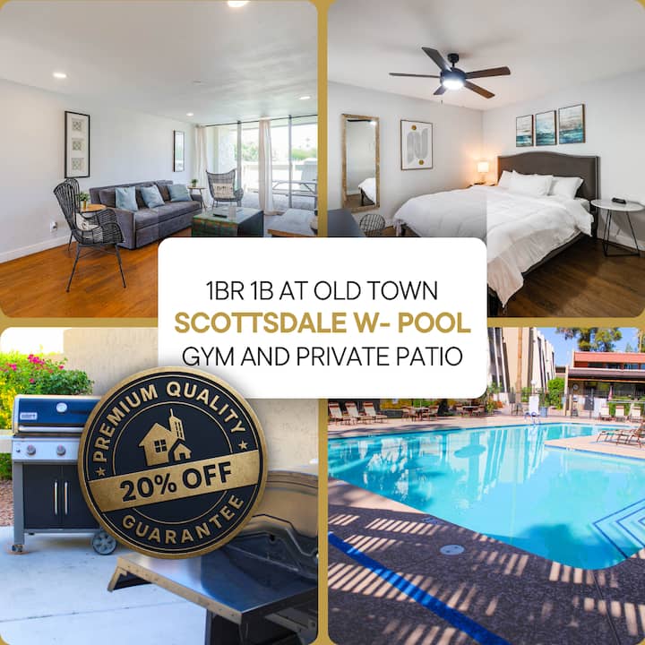 Lovely Full Apt/sofa Bed/pool/spa Walk Mall & Bars - Scottsdale, AZ
